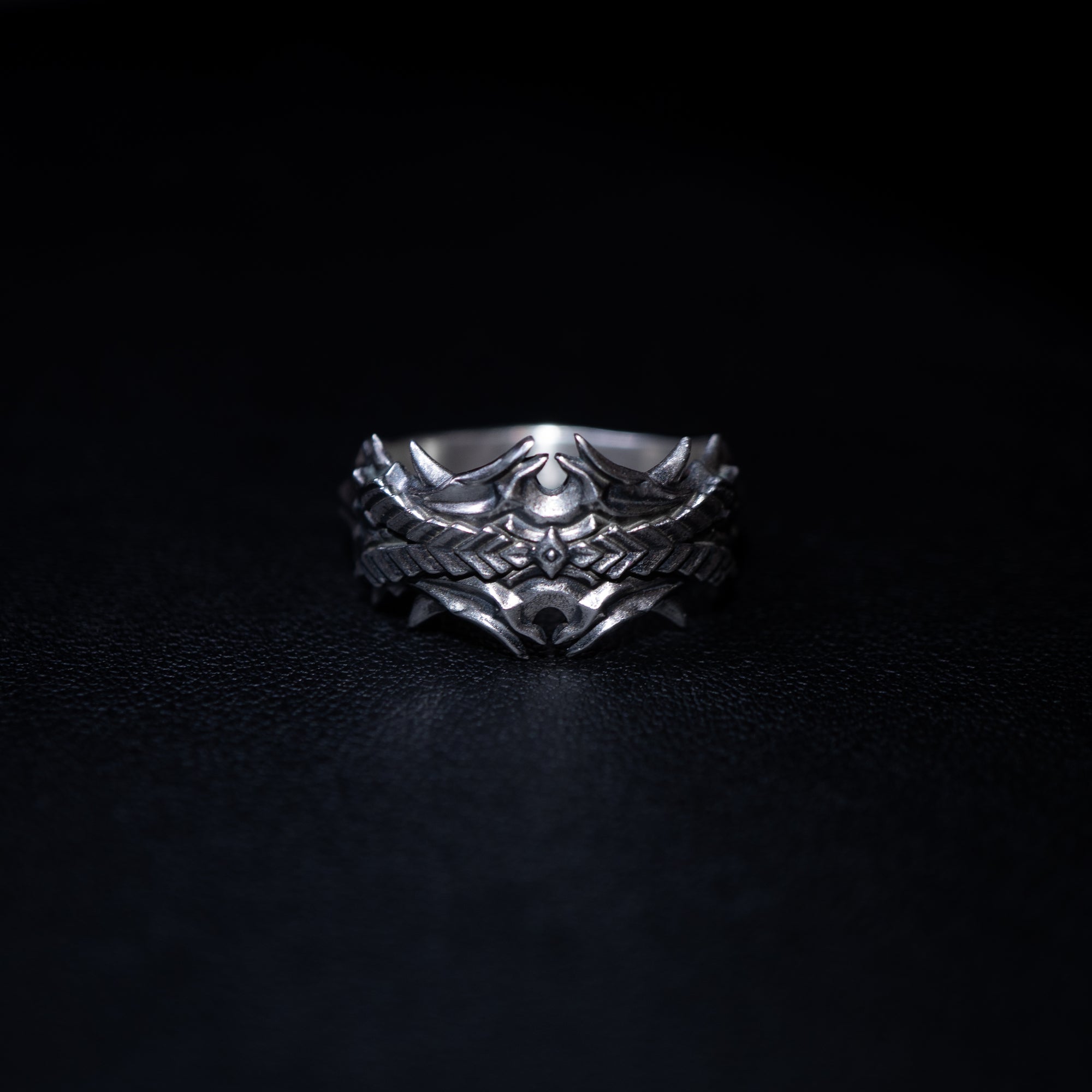 Infernal Dracken - A Sterling Silver Draconic Band – Faceless Jewelry