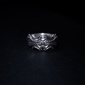 Infernal Dracken - A Sterling Silver Draconic Band – Faceless Jewelry
